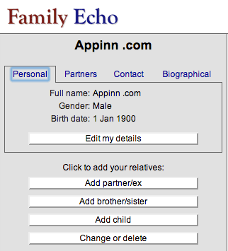 Family Echo - 在线家谱/族谱制作 - 小众软件