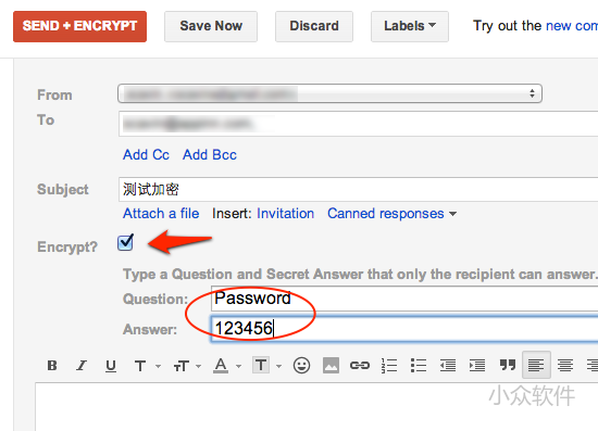 SafeGmail - 为 Gmail 加密发送邮件内容[Chrome] - 小众软件