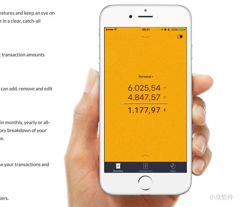 Finances - Money Tracker : 简单优雅的记账应用 [iPhone] - 小众软件