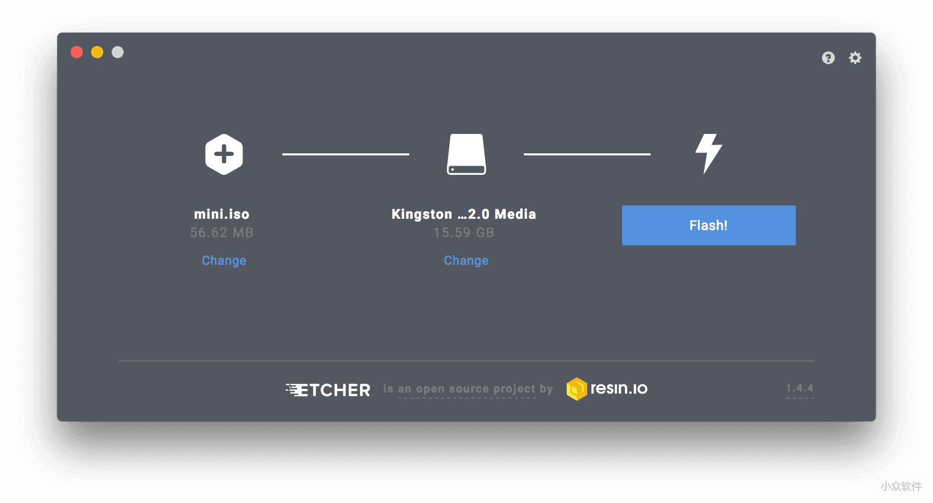 Etcher - 将「系统镜像文件」快速制作为 USB/SD 启动盘[Win/macOS/Linux] - 小众软件