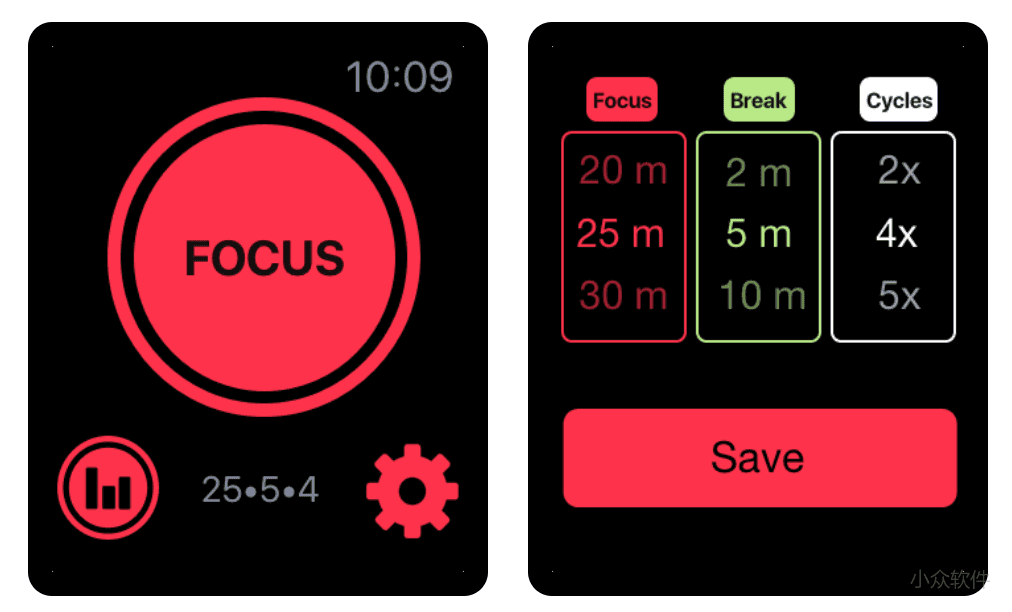 SILO Focus and Study Timer - Apple Watch 上的番茄时钟 - 小众软件