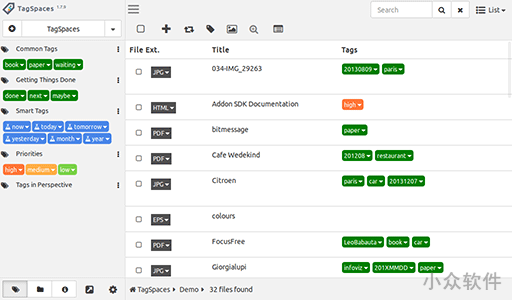 TagSpaces - 用标签管理你的文件[多平台] - 小众软件