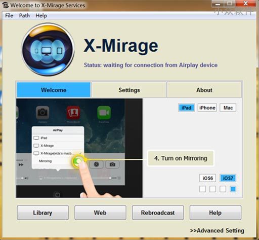 X-Mirage (PC) - 将 iOS 屏幕镜像到显示器上[Win 限免] - 小众软件