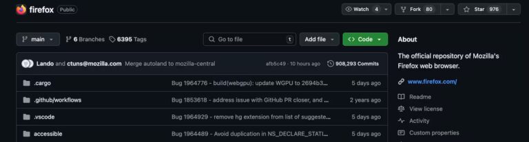Firefox 源代码库迁移至 GitHub - 小众软件