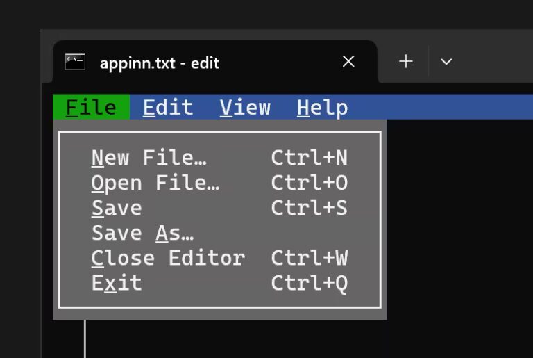 Vim 替代者？微软发布开源命令行编辑器 Edit，大小不到 250kB - 小众软件