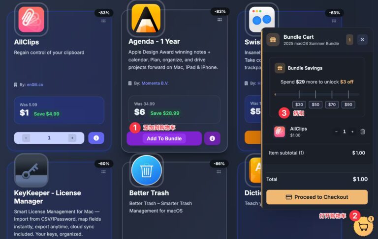 Bundlehunt 2025 夏季超值 Mac 软件包上线：44 款高质量应用自选，授权全部来自开发者 - 小众软件