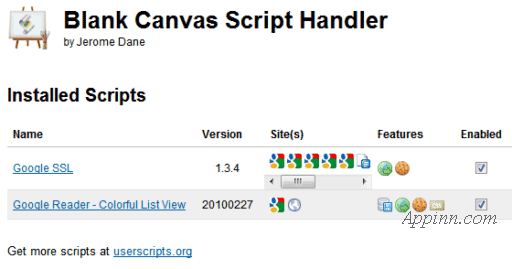 Blank Canvas Script Handler - Chrome Greasemonkey 脚本管理器 - 小众软件