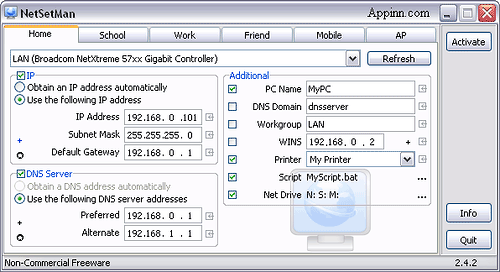 NetSetMan - 更好的 IP 地址切换工具 - 小众软件