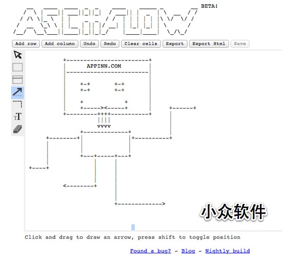 ASCIIFlow - 纯文本流程图表 - 小众软件