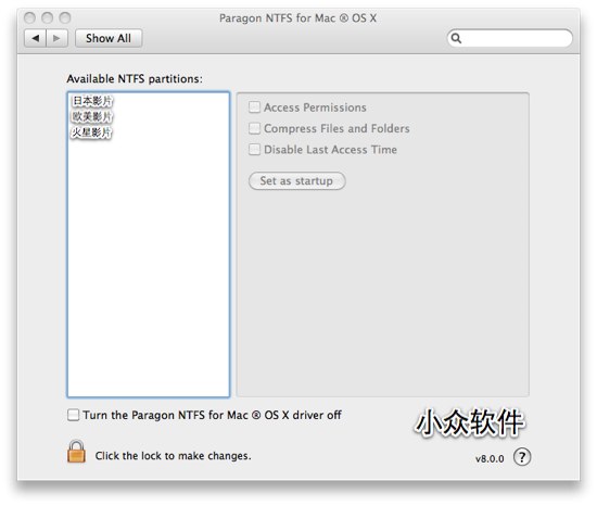 Paragon NTFS for Mac OS X - NTFS 高速驱动[Mac] - 小众软件