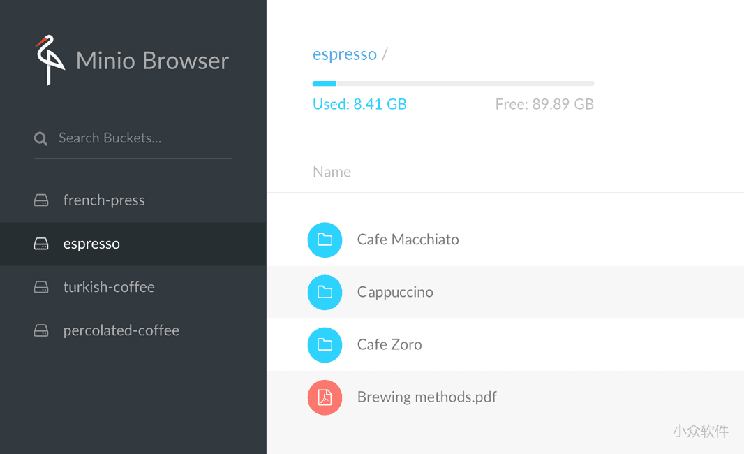 Minio Cloud Storage - 「自建」轻量级对象存储服务[Win/macOS/Linux] - 小众软件