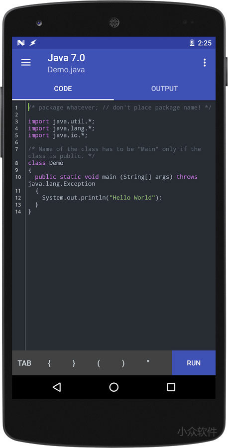 Online Compiler - 手机上的 IDE，代码编辑器与云编译 [Android] - 小众软件