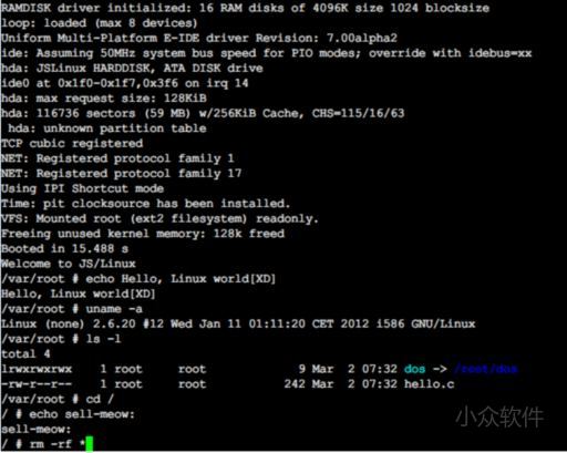 jslinux - “在线”版本的 Linux - 小众软件