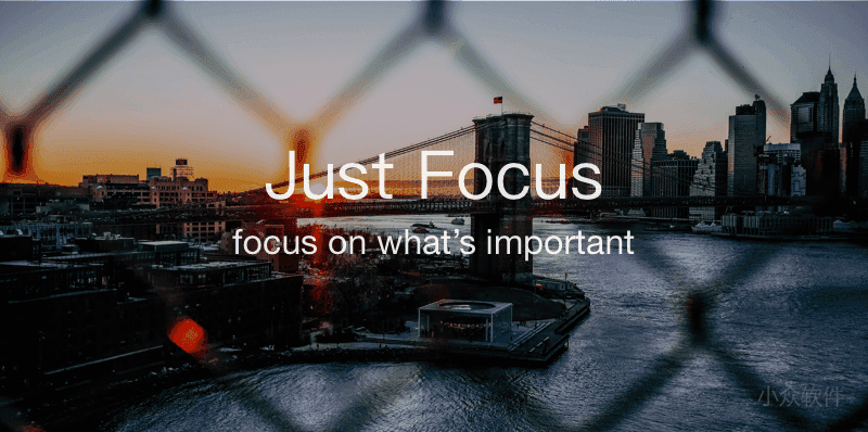 Just Focus - 用 Unsplash 做背景的漂亮番茄钟应用 [iOS/macOS] - 小众软件