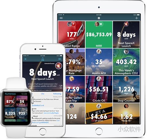 Numerous - 生活中的重要数字，一目了然[iOS/Android] - 小众软件