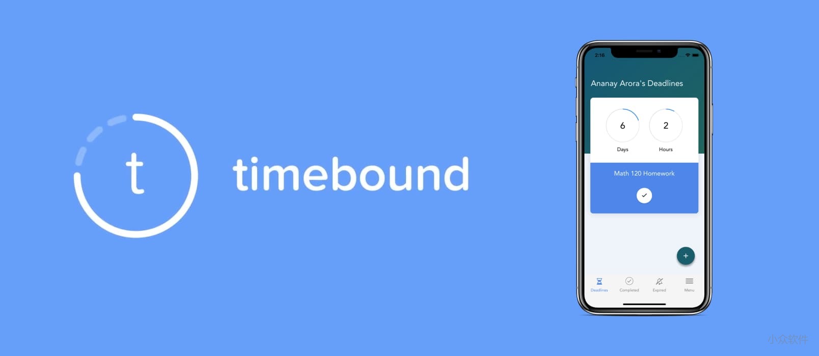 Timebound - 用倒计时显示并提醒 todo 任务[iOS/Android] - 小众软件