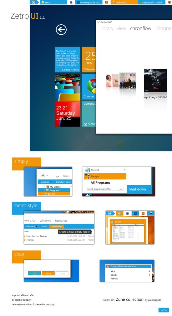Zetro - Win8 系统主题降临 Win7 - 小众软件